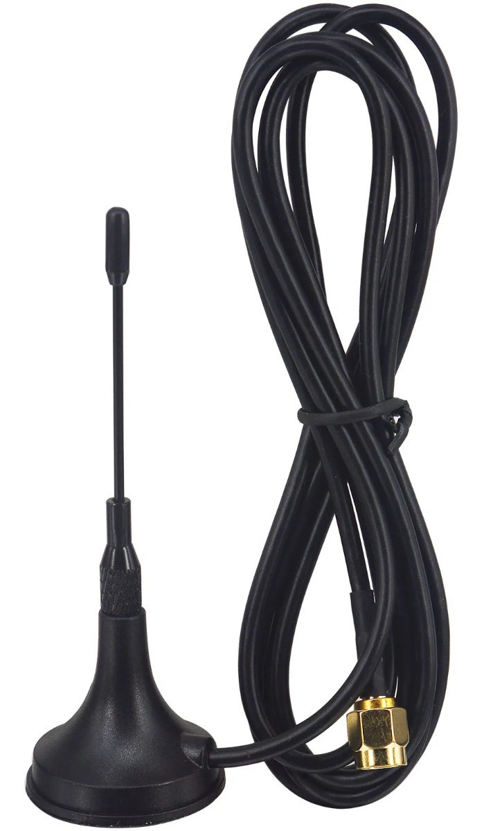 Antena Gsm Gprs Externa Base Magnetica Cuatribanda Sma Macho - Cyberofice