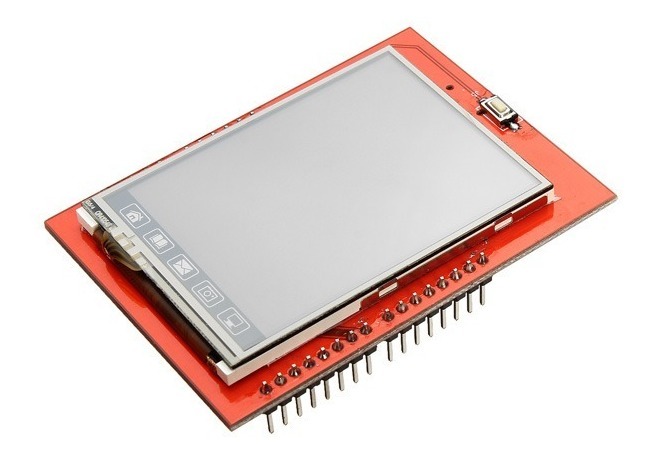 Arduino Uno Mega Shield 24 Lcd Tft Touch Zocalo Microsd Cyberofice