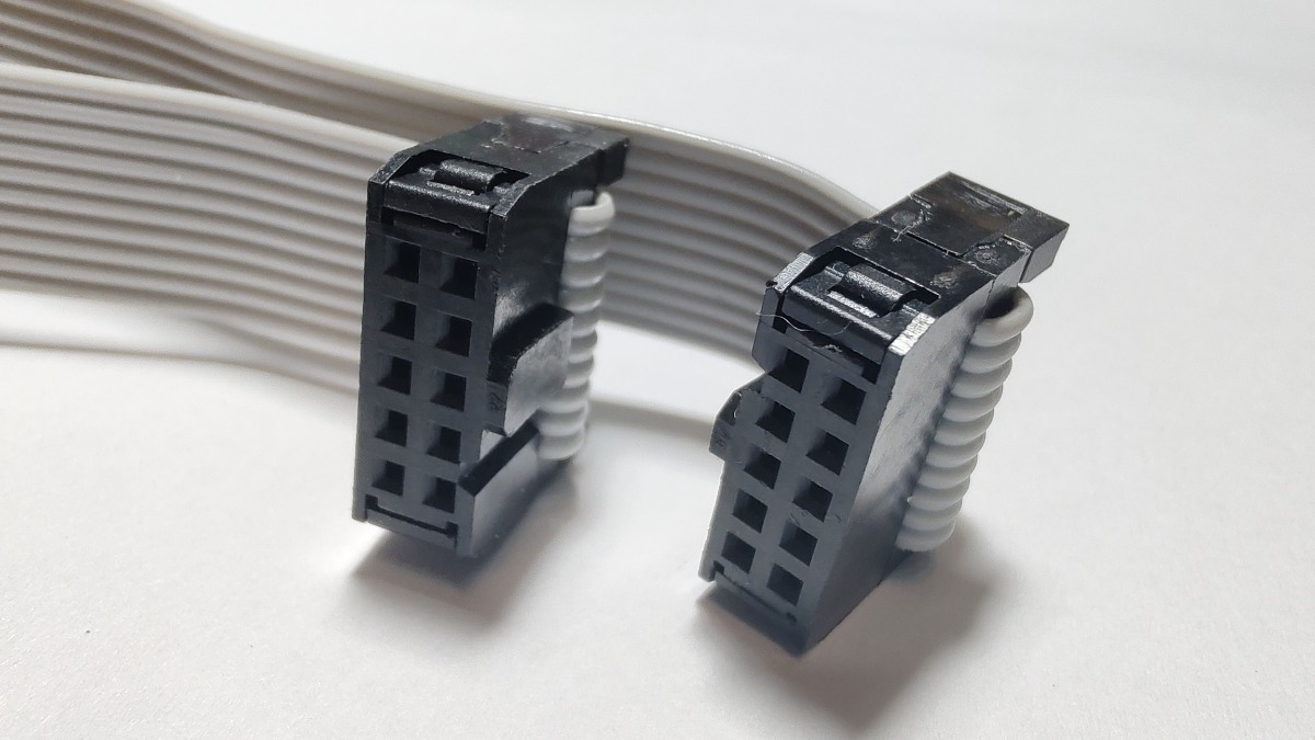 Cable Plano Idc Jtag 10 Pin Hembra/hembra 2.54mm Pitch 65cm - Cyberofice