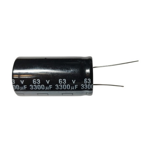 Capacitor 3300 Uf 3300uf 63v Electrolitico Radial Aluminio - Cyberofice