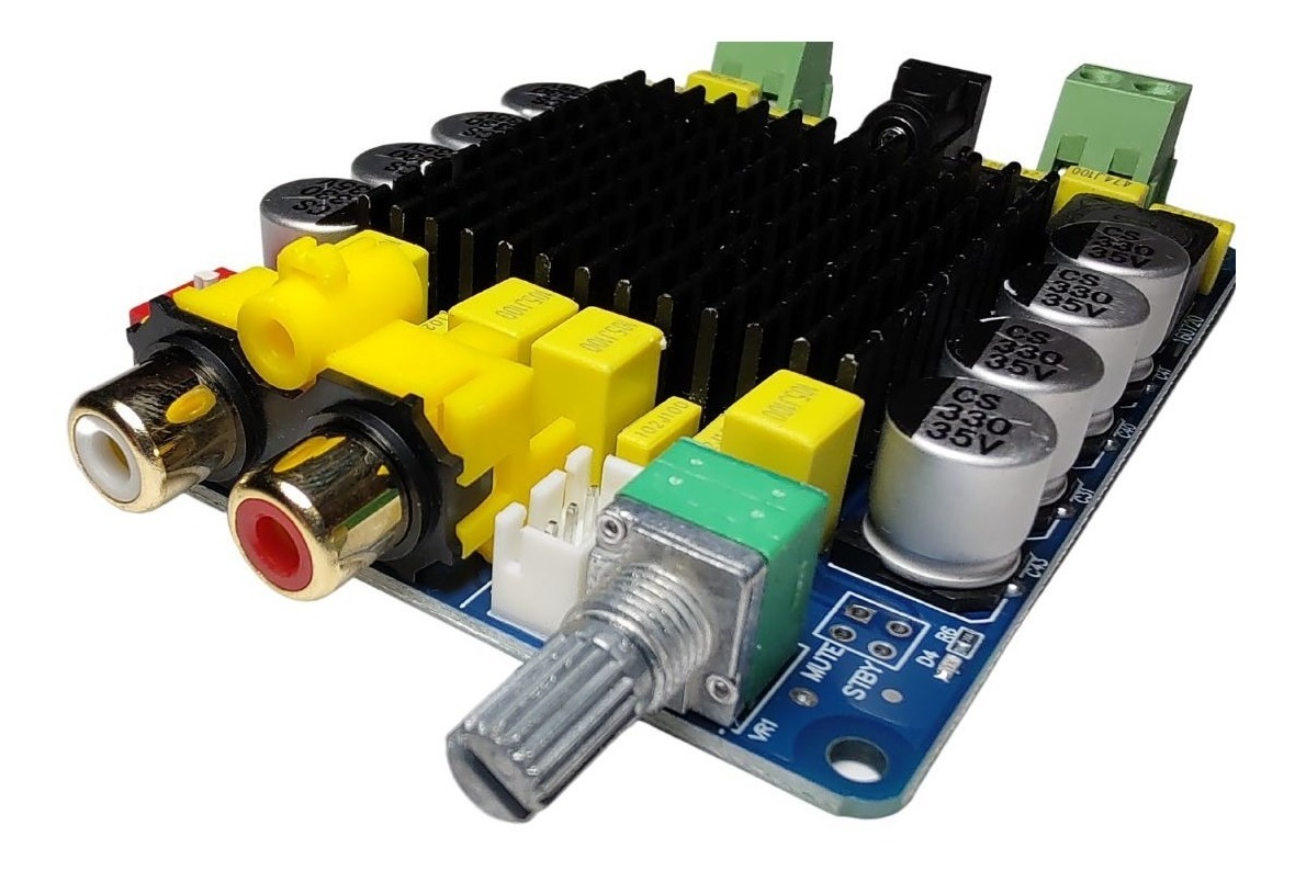 Modulo Amplificador Audio Estereo Tda7498 Arduino Avr Pic - Cyberofice
