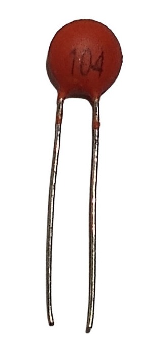 Capacitor 0,1 Uf 100nf 50 V 104 Ceramico X 10 Unidades - Cyberofice