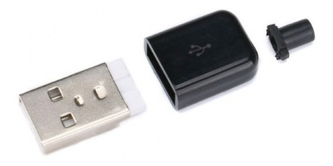 Conector Usb A Macho Con Tapa Para Cable - Cyberofice