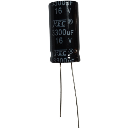 Capacitor 3300 Uf 3300uf 16v Electrolitico Radial Aluminio - Cyberofice
