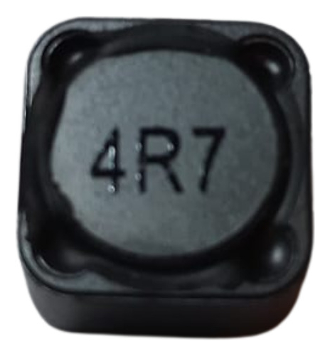 Inductor Bobina 4,7 Micro H Henry Smd 4r7 12x12x7 Mm - Cyberofice