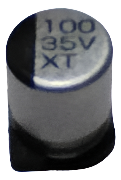 Capacitor 100 Uf 35v Electrolitico Smd Aluminio 6.3x7.7mm - Cyberofice